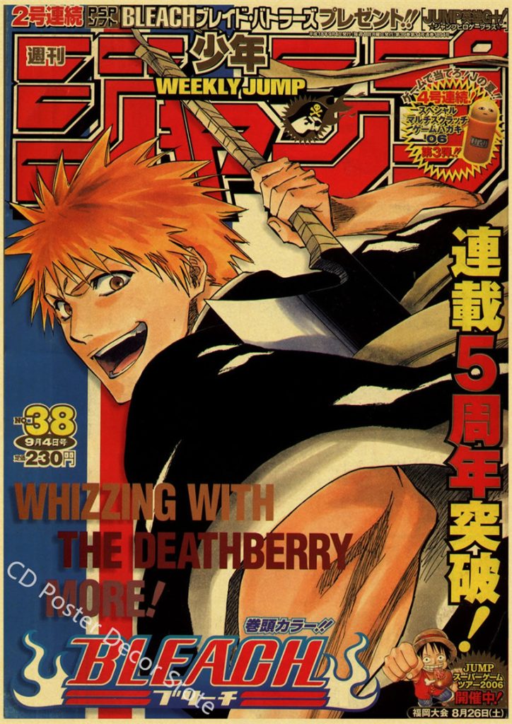 Anime Kurosaki Ichigo Kraft Paper Poster - Bleach Merchandise