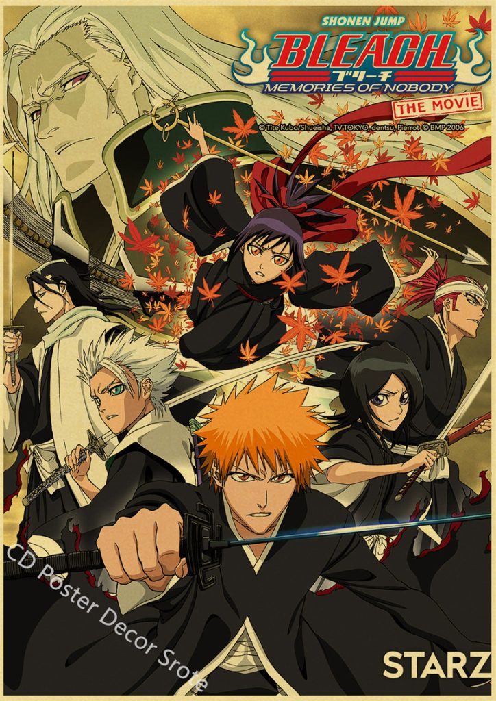 Cool Anime Bleach Retro Paper Poster - Bleach Merchandise