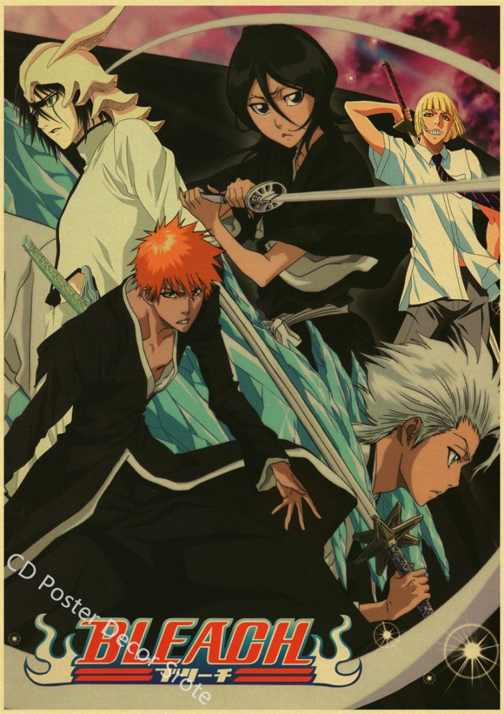 Bleach Anime Kraft Paper Poster - Bleach Merchandise